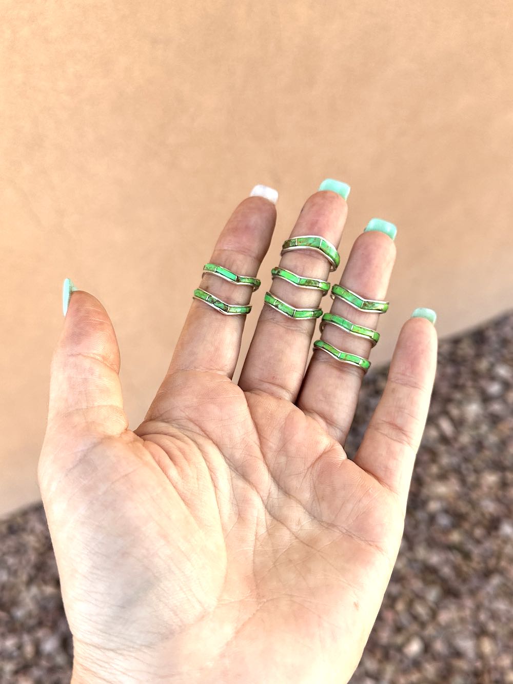 RTS ★ Chevron Stacker ★ GREEN | Turquoise Tuesday