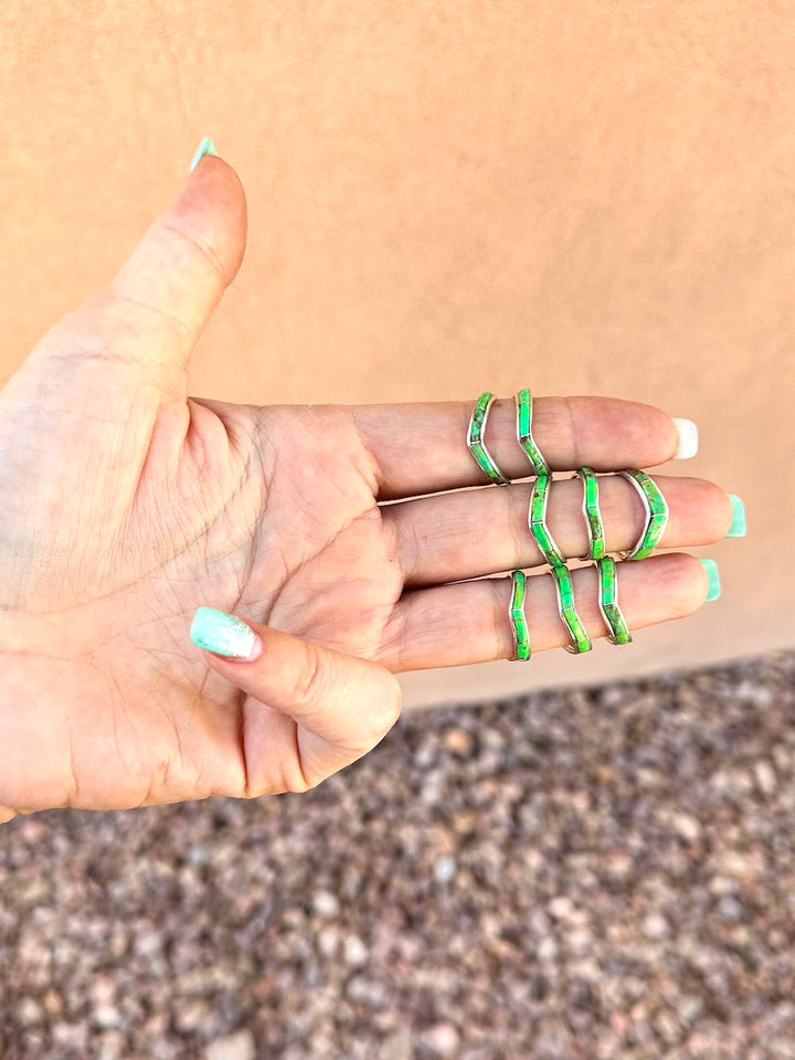 RTS ★ Chevron Stacker ★ GREEN | Turquoise Tuesday