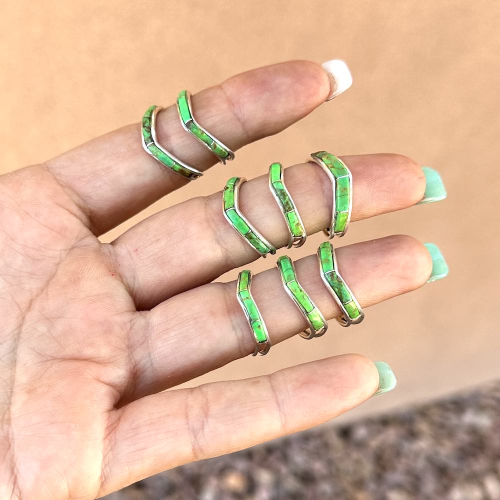 RTS ★ Green Chevron Stacker – Turquoise Tuesday