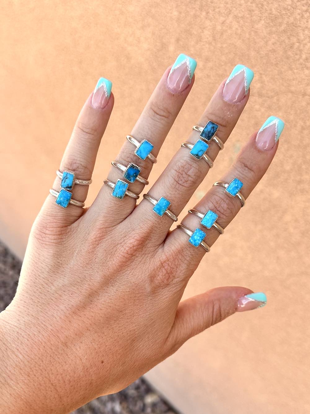 RTS ★ Lil Box Stacker Ring | Turquoise Tuesday