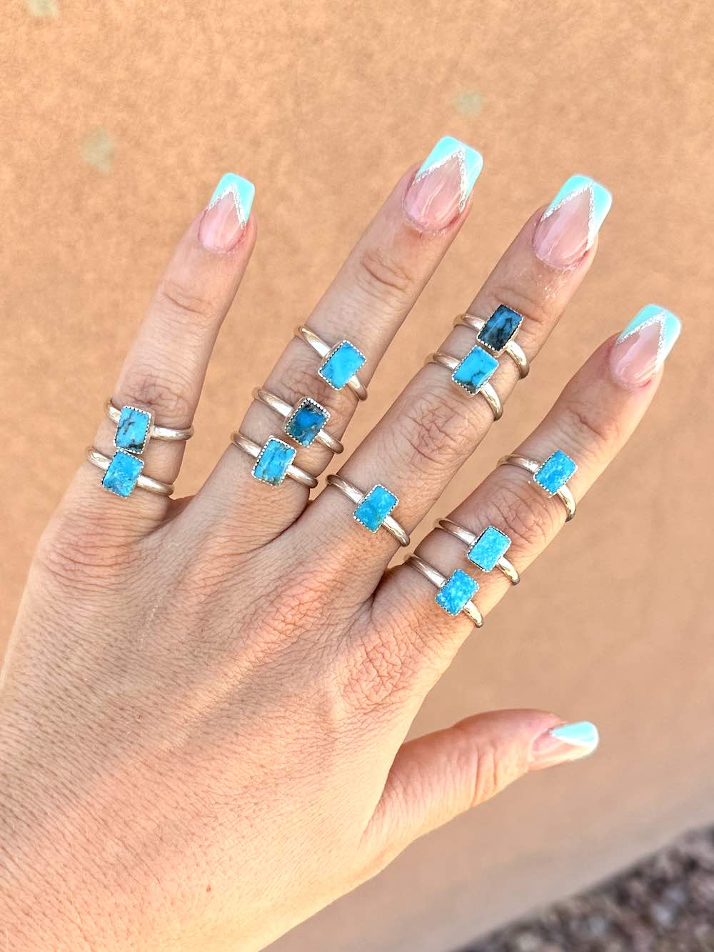 RTS ★ Lil Box Stacker Ring | Turquoise Tuesday