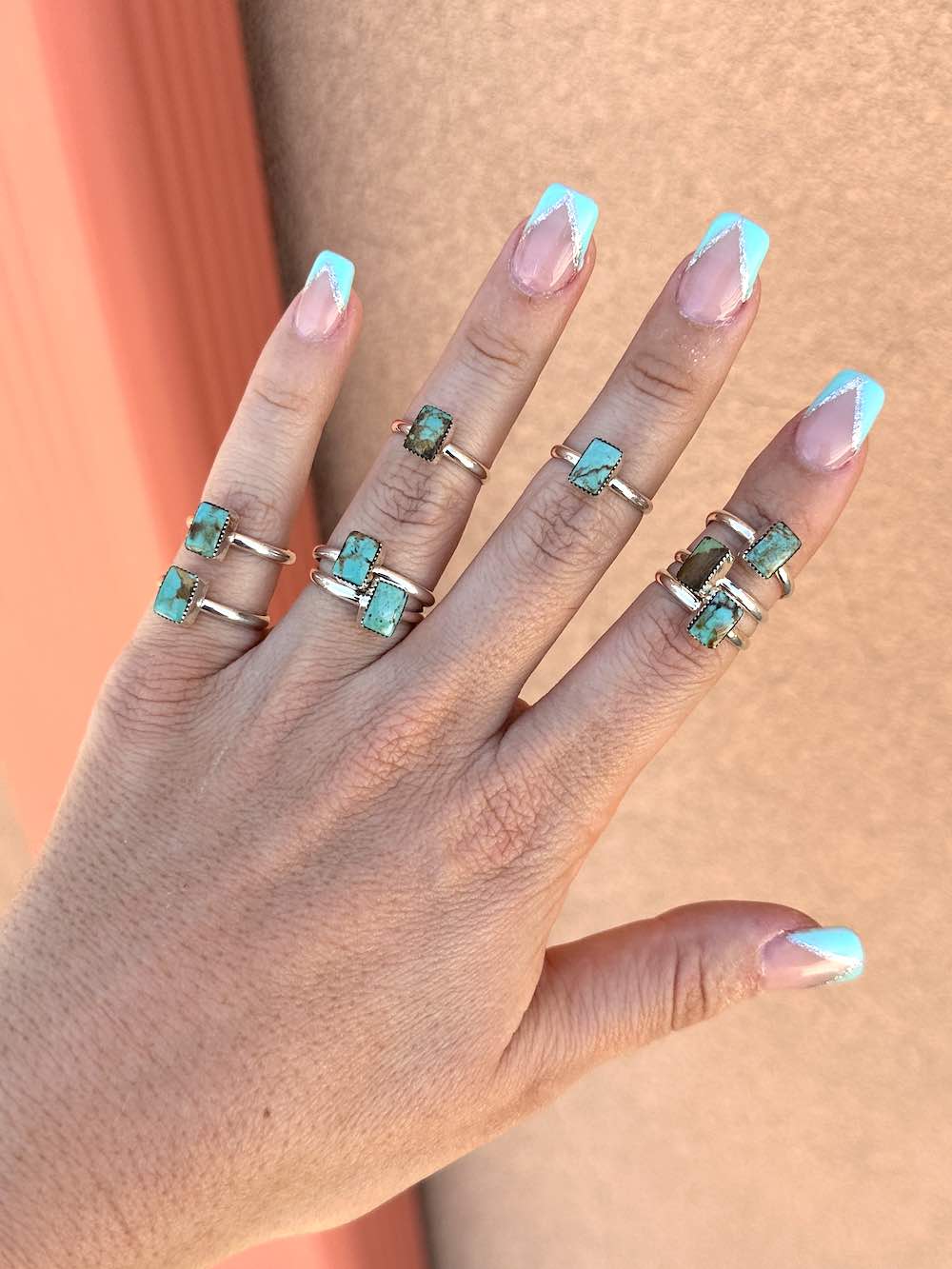 RTS ★ Lil Box Stacker Ring | Turquoise Tuesday