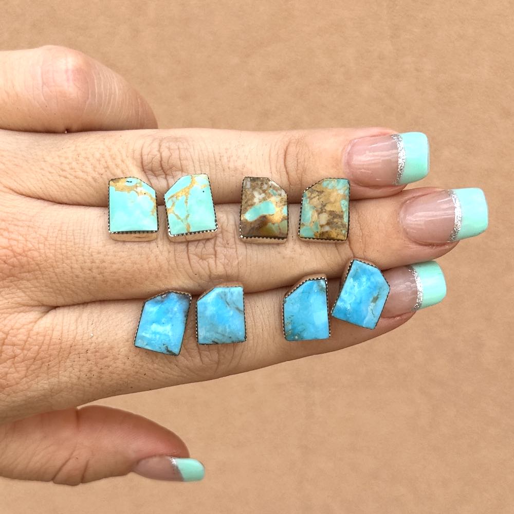 RTS ★ Almost A Rectangle Studs – Turquoise Tuesday