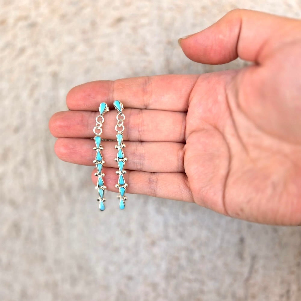 RTS ★ Draw A Line Earrings – Turquoise Tuesday
