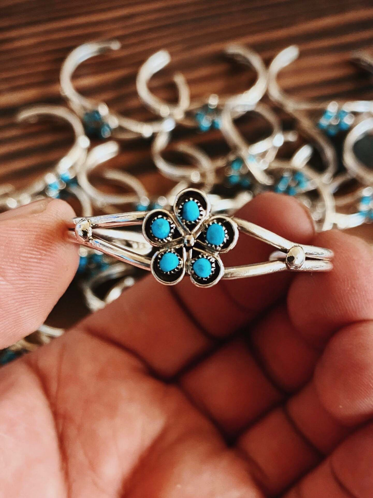 RTS ★ Flower BABY Cuff | Turquoise Tuesday