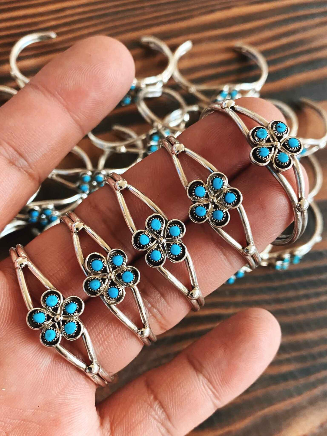 RTS ★ Flower BABY Cuff | Turquoise Tuesday